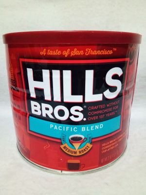Hills Bros PACIFIC BLEND Medium Roast Coffee USA 652g