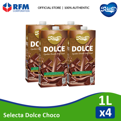 Selecta Dolce Chocolate Milk Drink 1L - Pack of 4