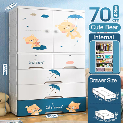 Cartoon Wardrobe Closet cabinet Storage Children's wardrobe Baby's ...