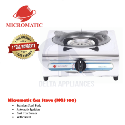 Micromatic Single Burner Gas Stove High Quality Stainless Body Original ...
