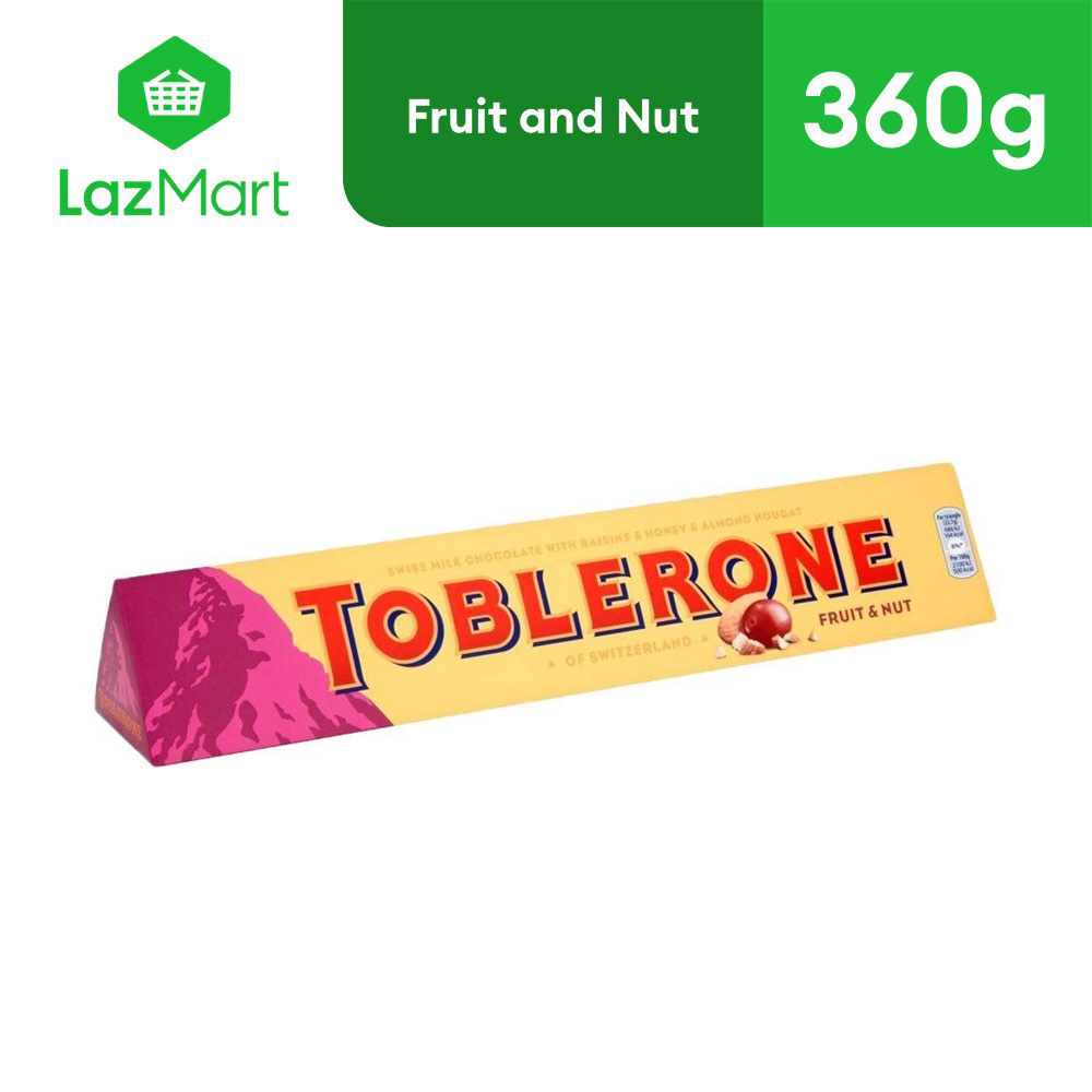 Toblerone Fruit and Nut 360g - Expiry on October 25, 2024