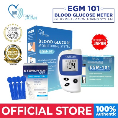 Elite Tokyo Japan EGM101 Blood Glucose Meter Glucometer Monitoring ...