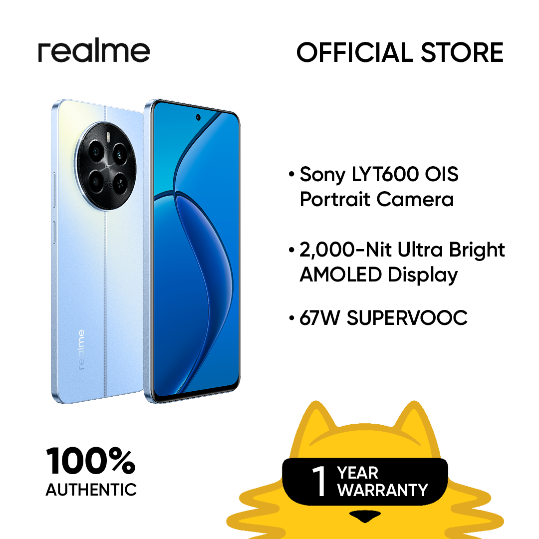 realme 12 [8GB RAM + 256GB ROM] | 67W SUPERVOOC Charging | Sony LYT600 ...