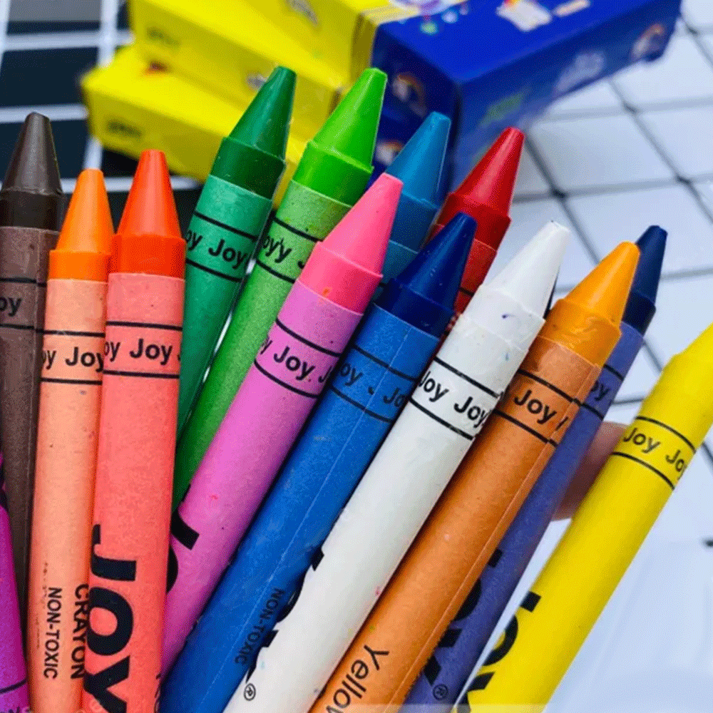product joy 8 16 24 multi colored crayons colors non toxic crayons for ...