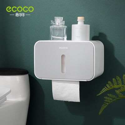 Ecoco Tissue Holder Bathroom Wall Mounted Tissue Box Waterproof for ...