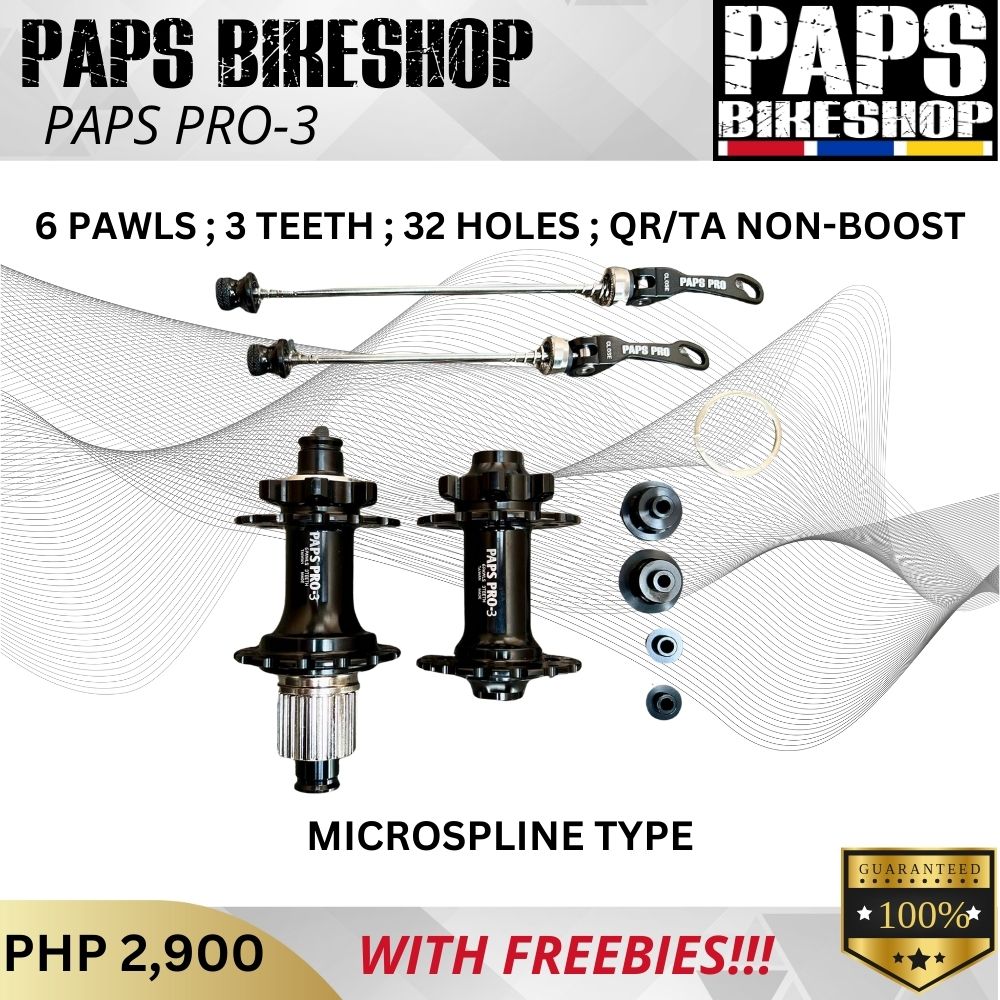 PAPS PRO-2/PRO-3 HUBS 32 HOLES QR/TA NON-BOOST
