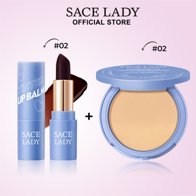 SACE LADY 2Pcs Makeup Set High Pigment Long Lasting Lip Tint + Oil ...