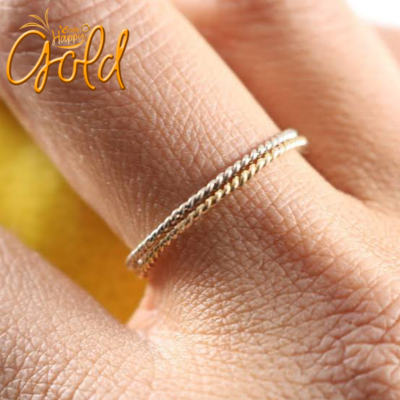 Rope Stacker Ring Real Gold 1.50 grams 18k/14k