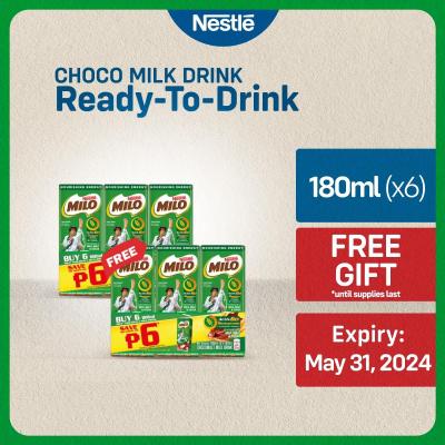 [BUY 1 TAKE 1] - MILO Ready-to-Drink 180mL - Pack of 6
