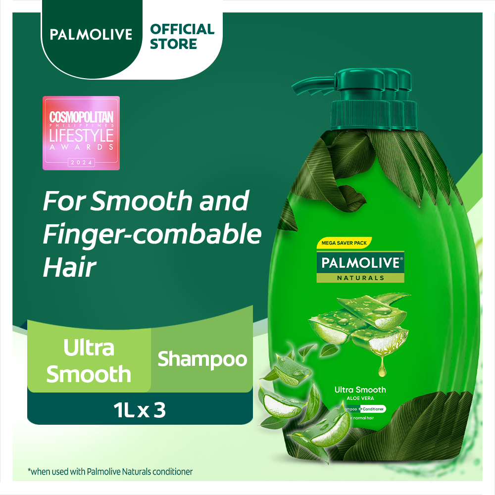 Palmolive Naturals Shampoo - with Aloe Vera, for Normal Hair, Pump ...