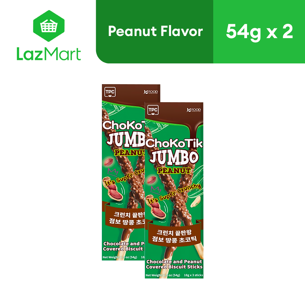 TPC ChoKoTik Jumbo - Peanut 54g - Pack of 2
