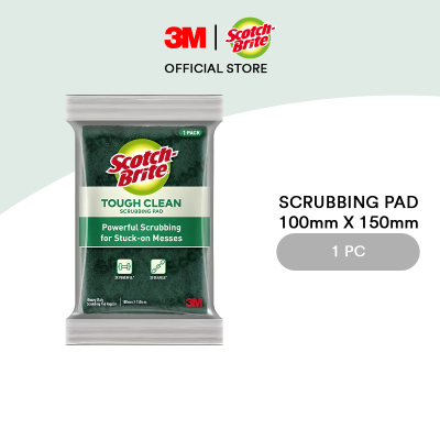 3M™ Scotch Brite® Tough Clean Scrubbing Pad Regular Loose 1pc 100mmx150mm