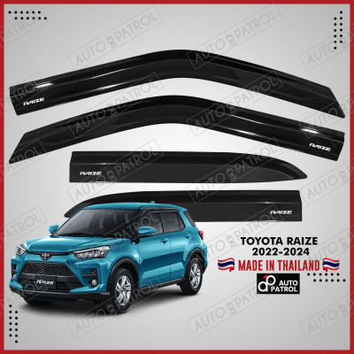TOYOTA RAIZE 2022-2024 Window Door Visor Black / Rain / Sun Doorvisor ...