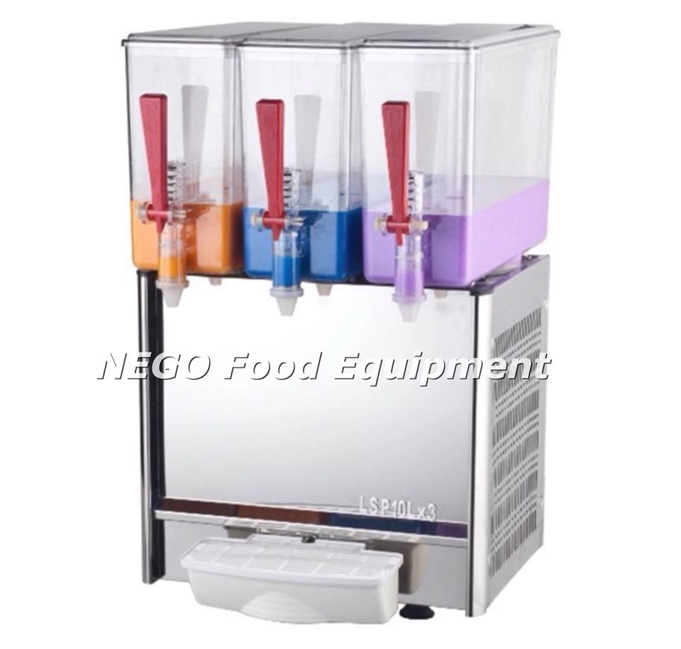 Commercial Electric Juice Dispenser Triple Tub 12L