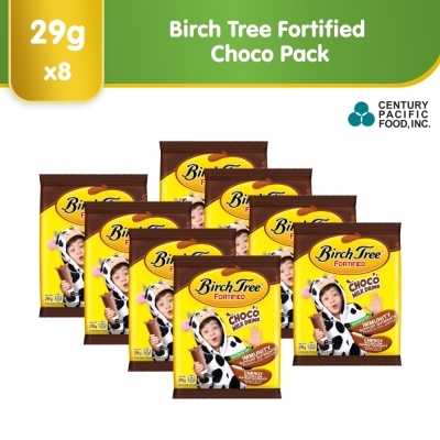 Birch Tree Fortified Choco 29g Pack of 8