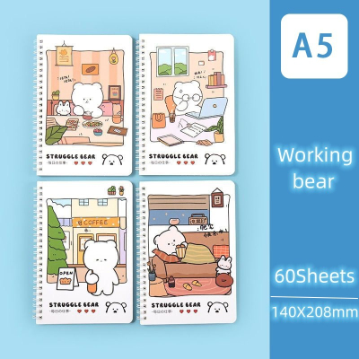 A5 oil painting coil notepad flip spiral notebook ins style Landscape ...