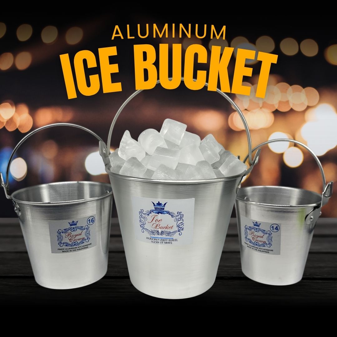 Product Stronghold Aluminum Ice Bucket with Handle – Heavy Duty Metal ...