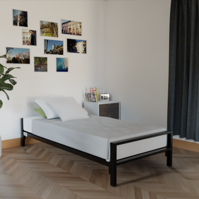 RYTStorage Ben Bed Frame Single - Full Double Sizes Metal Powder Coated ...