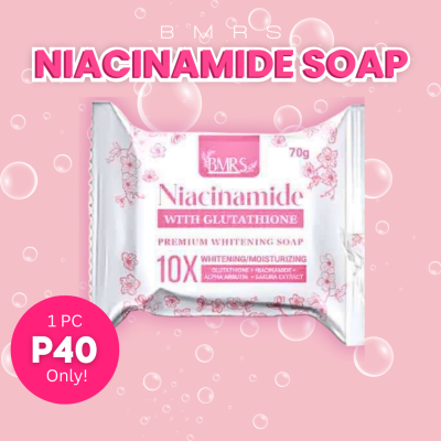 VERY EFFECTIVE BMRS Niacinamide With Glutathione Soap Premium Whitening ...