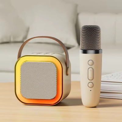 OMOTON K12 Mini Karaoke Speaker With Microphones Bluetooth Wireless ...