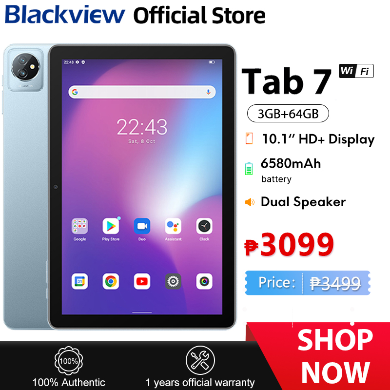 Blackview Tab 7 WIFI Tablet 10.1 inch HD+ Display 3GB+64GB 6580mAh ...
