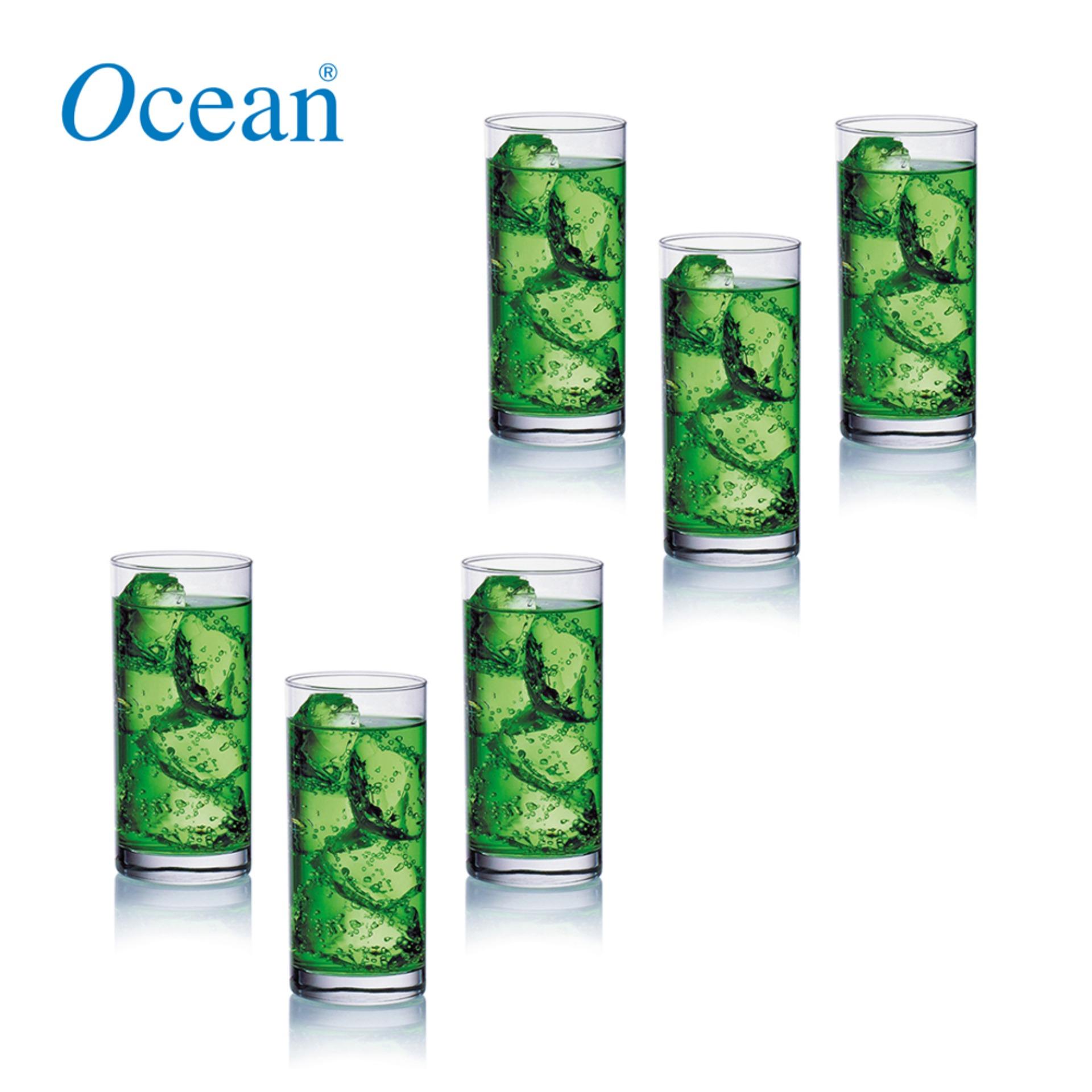 Ocean Glassware Tumbler Fine Drink Long Drink Tumbler 380ml / 13 1/4oz Set of 6 (FM)