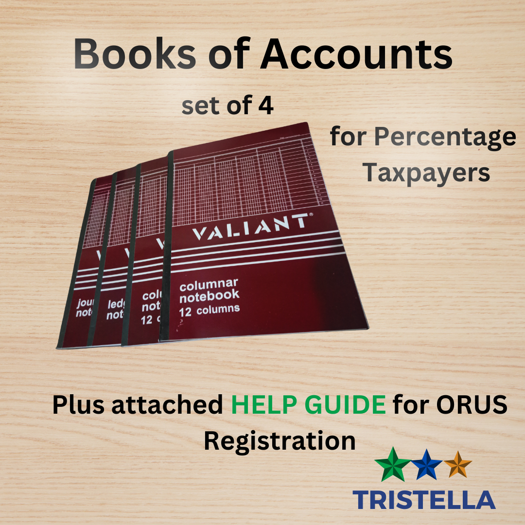 Books of Accounts BIR Requirements for Percentage Taxpayers with Free ...