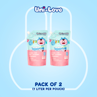UniLove Baby Laundry Detergent 1L (Powder Scent) Pack of 2