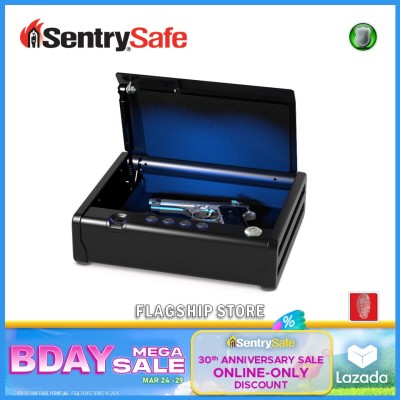 SENTRY SAFE QAP1BLX Quick Access Biometric Fingerprint Pistol Gun Safe ...