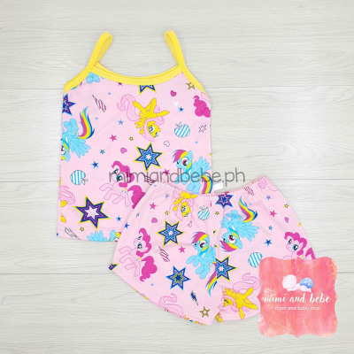 MIMI AND BEBE | KIDS Girls Spaghetti Strap and Short Terno for Girls Set
