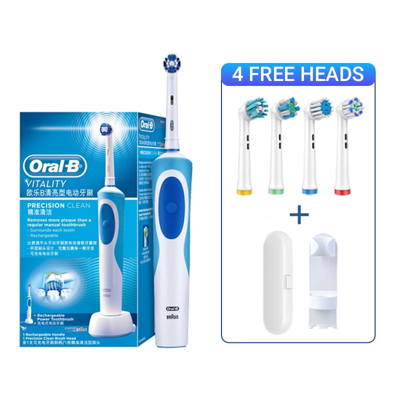 Oral-B Vitality Electric Toothbrush 2D Oscillating Rotating Actions ...