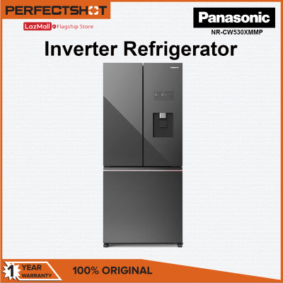 Panasonic NR-CW530XMMP 17.4 cu. ft. French Glass Door Bottom Freezer No ...