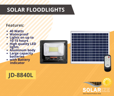 SOLARIZE Solar Floodlights Original Solar Light JD-8840L (40 watts)