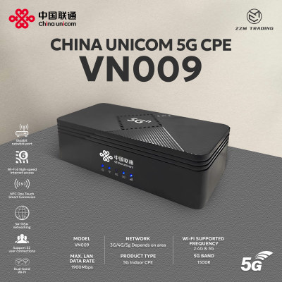 China Unicom 5G CPE VN007+ | VN009 BRAND NEW 2.3Gbps Wireless CPE 5G n78/n41/n79 4G LTE