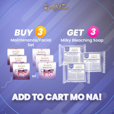 Buy 3 Facial/Maintenance set Get 3 bleaching soap