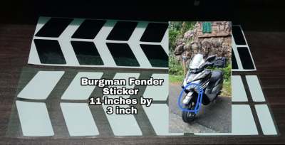 Burgman Fender Sticker 11inches by 3 inch