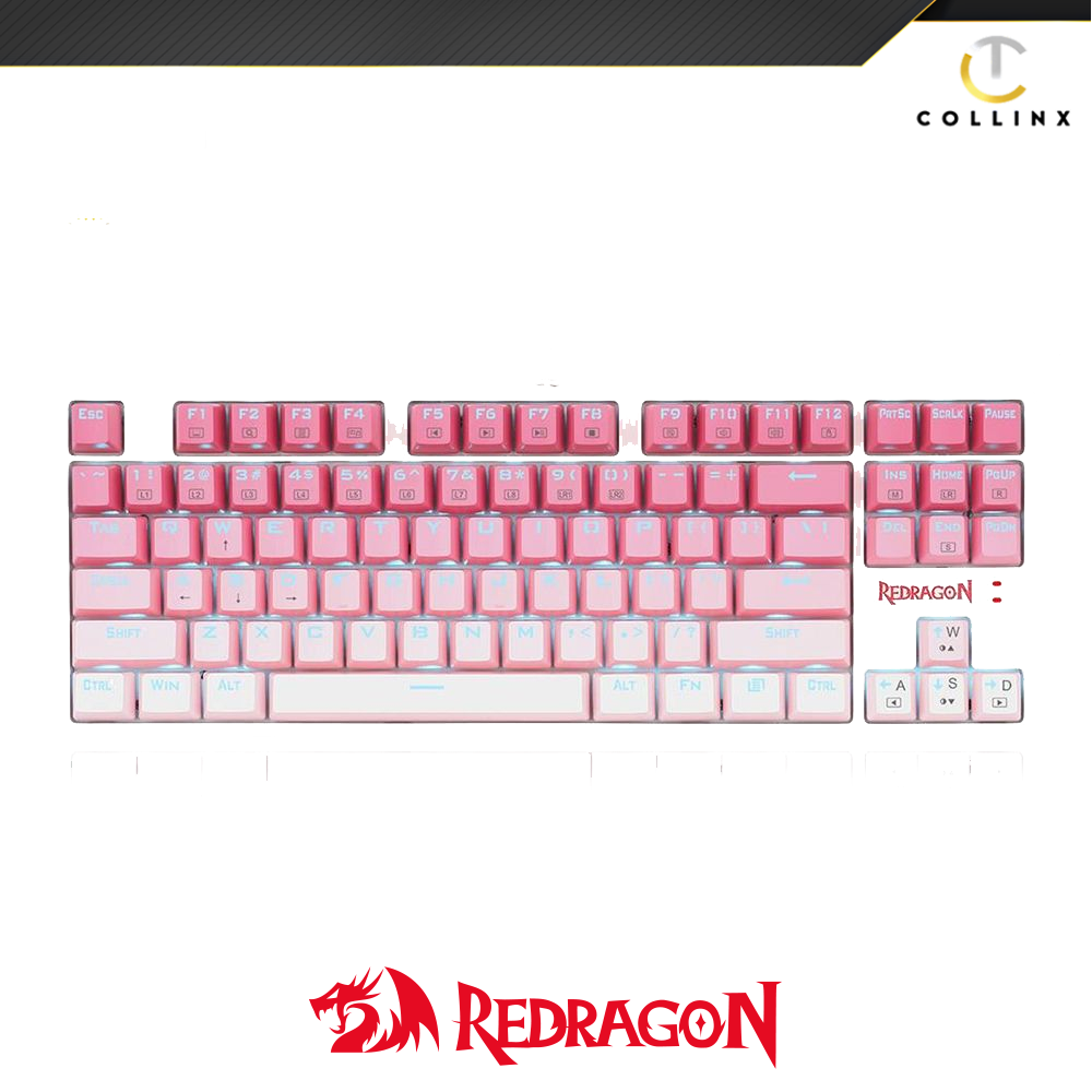 Pink Mechanical Gaming Keyboard RGB - Hot-Swappable 87 Keys Tactile ...