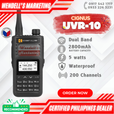 CIGNUS UVR10 HIGH POWER UHF/VHF TYPE C FULL KEYPAD WITH FM PORTABLE RADIO