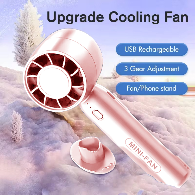 Panasony Portable Mini Handheld Fan Desktop Fan Charging Base 3 Gear ...