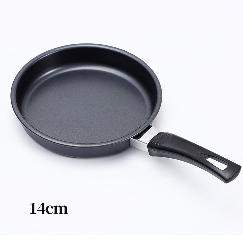 14/16/18cm Non-stick Frying Pan With Handle Steak Fried Eggs Compact ...
