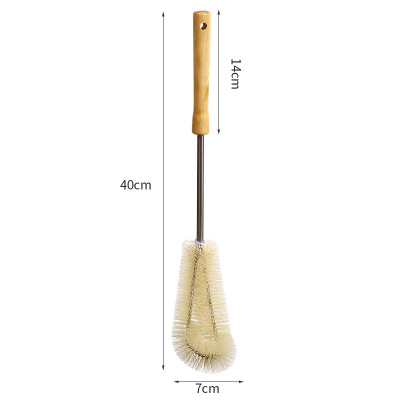 Kitchen L-shaped Cleaning Brush Glass Cleaner Bottle Brush Reusable ...
