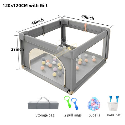Playpen For Baby Thicken Foldable Play Fence For Baby Stable Anti ...