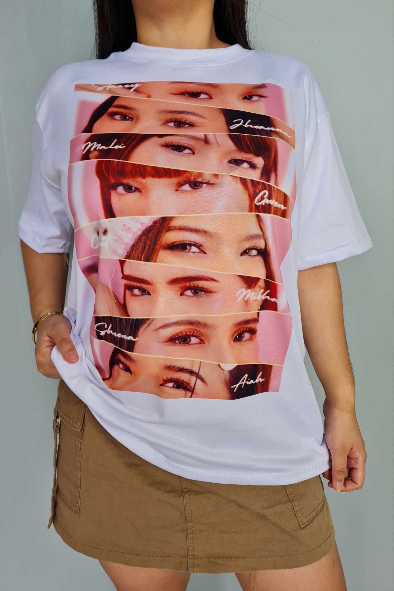 Bini Fashion Graphic Oversized Basic Cotton T-Shirts BINI Women T-shirt ...