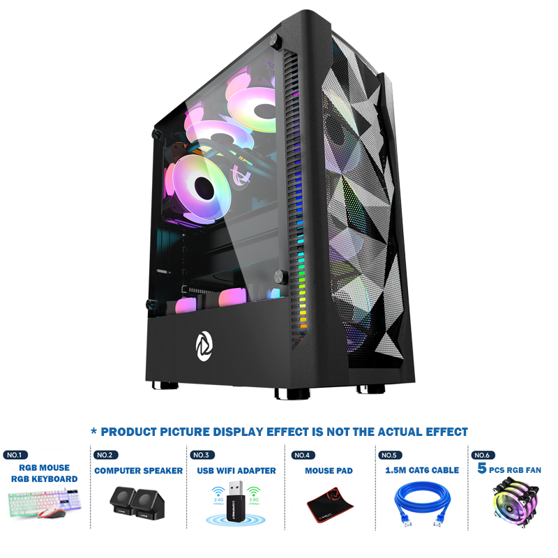 AMD Desktop Ryzen 5 5600G Gaming PC DDR4 16GB RAM + 512GB SSD Full Set ...