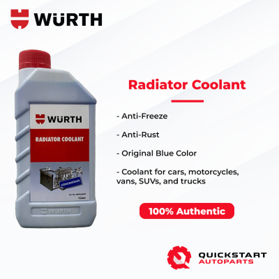 WURTH Concentrated Radiator Coolant Blue 1 Liter (1000 ml)