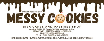 Messy Cookies - Dark Chocolate or Red Velvet