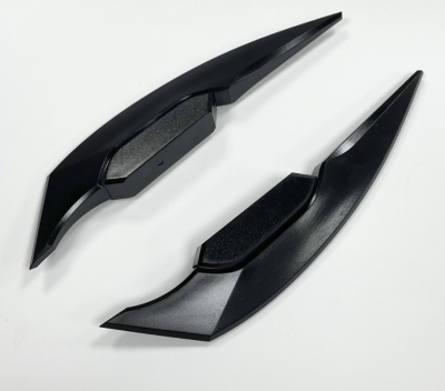 1Pair Universal Motorcycle Winglet Aerodynamic Spoiler Wing with ...