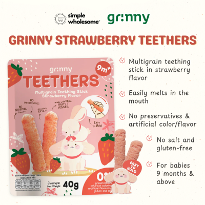 Simple Wholesome Grinny Teether Snack Baby Kid Teething Biscuit Stick ...