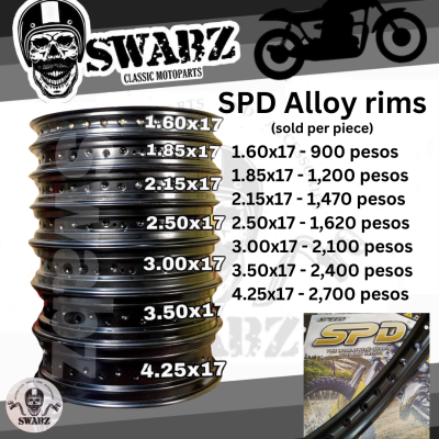 SPD Alloy Rims by 17 Quality for Motorcycle