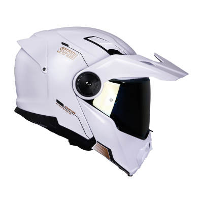 SPY Canyon Fiber Glass PD S0 Modular Dual Visor Helmet (FREE Clear Visor)
